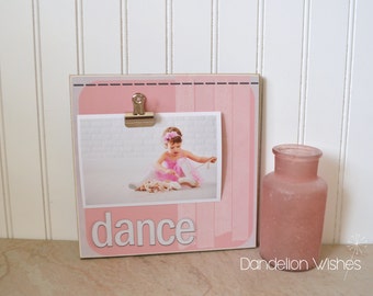 Dance Words Glass Floating Picture Frame-Dance Team Gift
