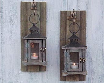 Rustic lanterns | Etsy