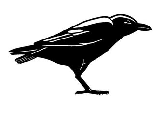 Raven decal | Etsy