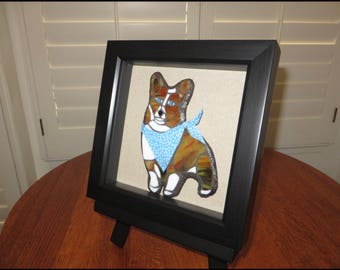 Stained glass corgi | Etsy