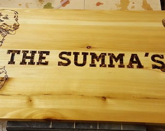 Custom Carved Wood Old English Bar / Pub Sign Custom Cedar