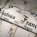 FRENCH CHATEAU WOOD Sign Chateau Francais castle ornate