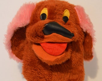 Dog hand puppet | Etsy