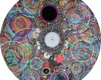 Round wall art | Etsy