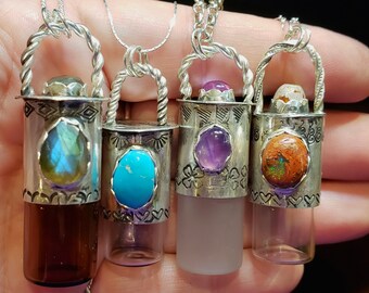 Vial necklace | Etsy