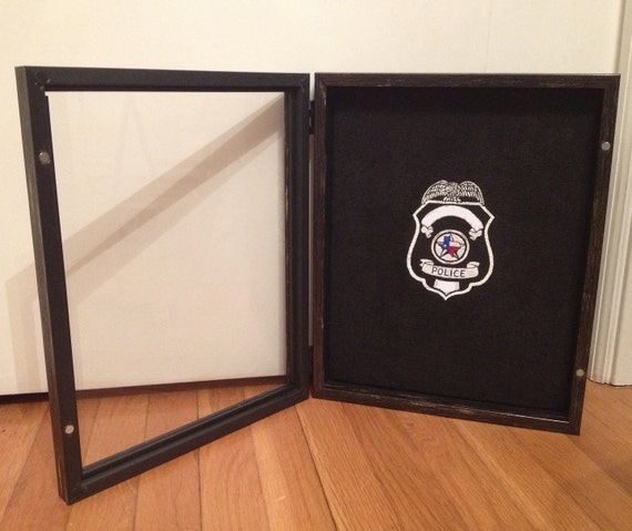 Police Shadow Box Personalized Custom Badge