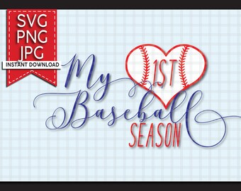 Baby baseball svg | Etsy