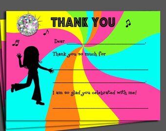 Laser Tag Thank You Note Printable Instant Download