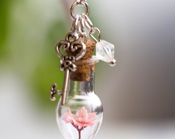 Real flower necklace | Etsy