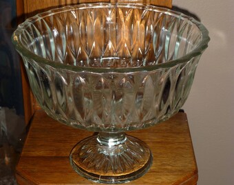 Cut glass compote | Etsy