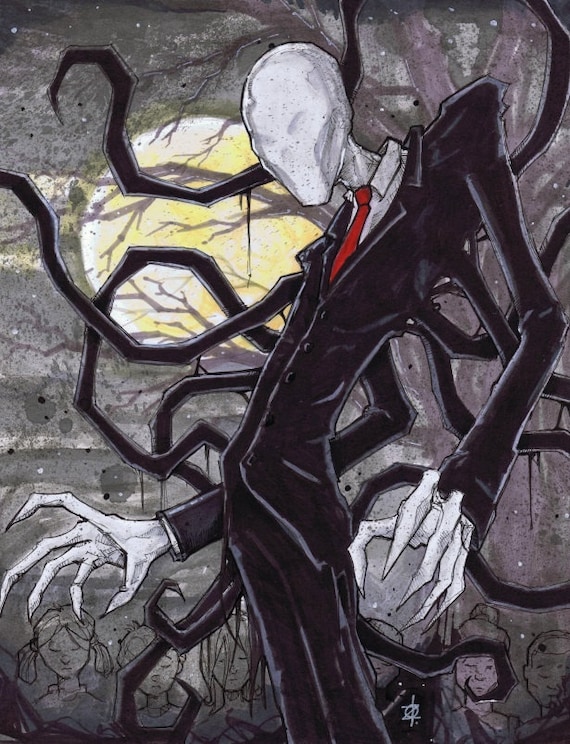 Slenderman Poster Print