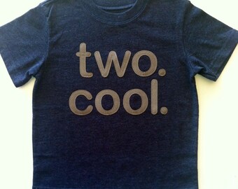 Toddler Boy two cool Tank Top T-Shirt Sky Blue