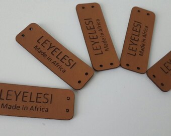 Leather label | Etsy