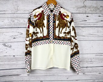 Equestrian blouse | Etsy