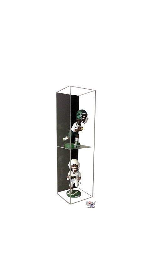 Acrylic Wall Mounting Double Bobblehead Display Case by