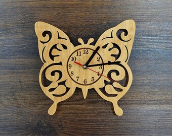 Butterfly clock | Etsy