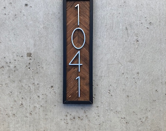 Vertical house numbers | Etsy