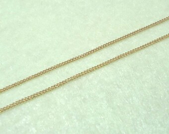 1 Foot Gold plated Chain Silver Necklace Rose Gold Findings
