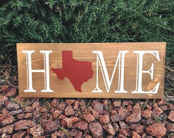 Texas wood sign | Etsy