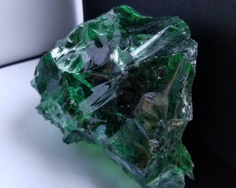 Green slag glass | Etsy