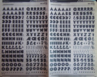 Rub on letters | Etsy