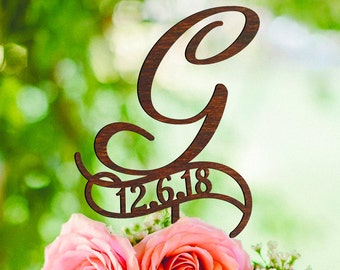 G cake topper | Etsy