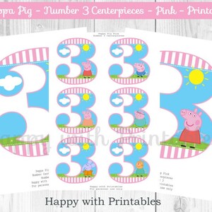 Peppa pig printable | Etsy