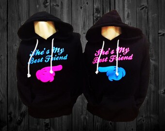 Best friend hoodies | Etsy