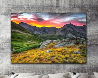 Alpine painting | Etsy