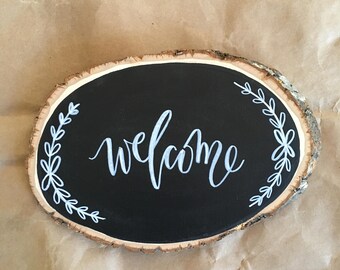 Welcome chalkboard | Etsy