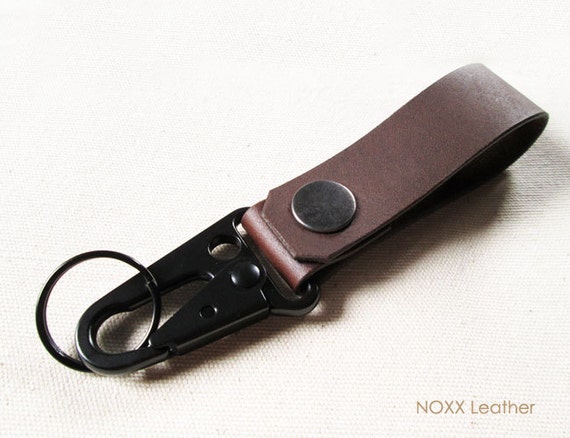 Leather Key Fob Belt Leather Keychain Belt Clip Key Chain