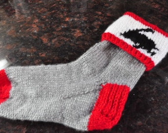 Hand knit Dish cloths with Newfoundland Map