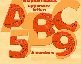 Basketball font | Etsy