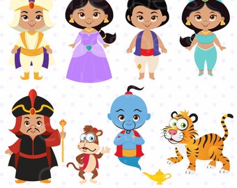 Fairytale Princess Digital Clipart Set for-Personal and