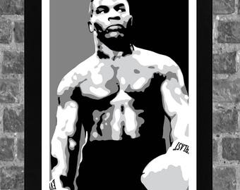 Mike tyson print | Etsy