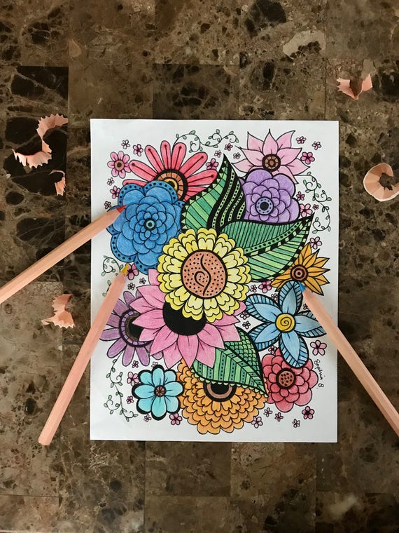 eating disorder recovery printable adult coloring page