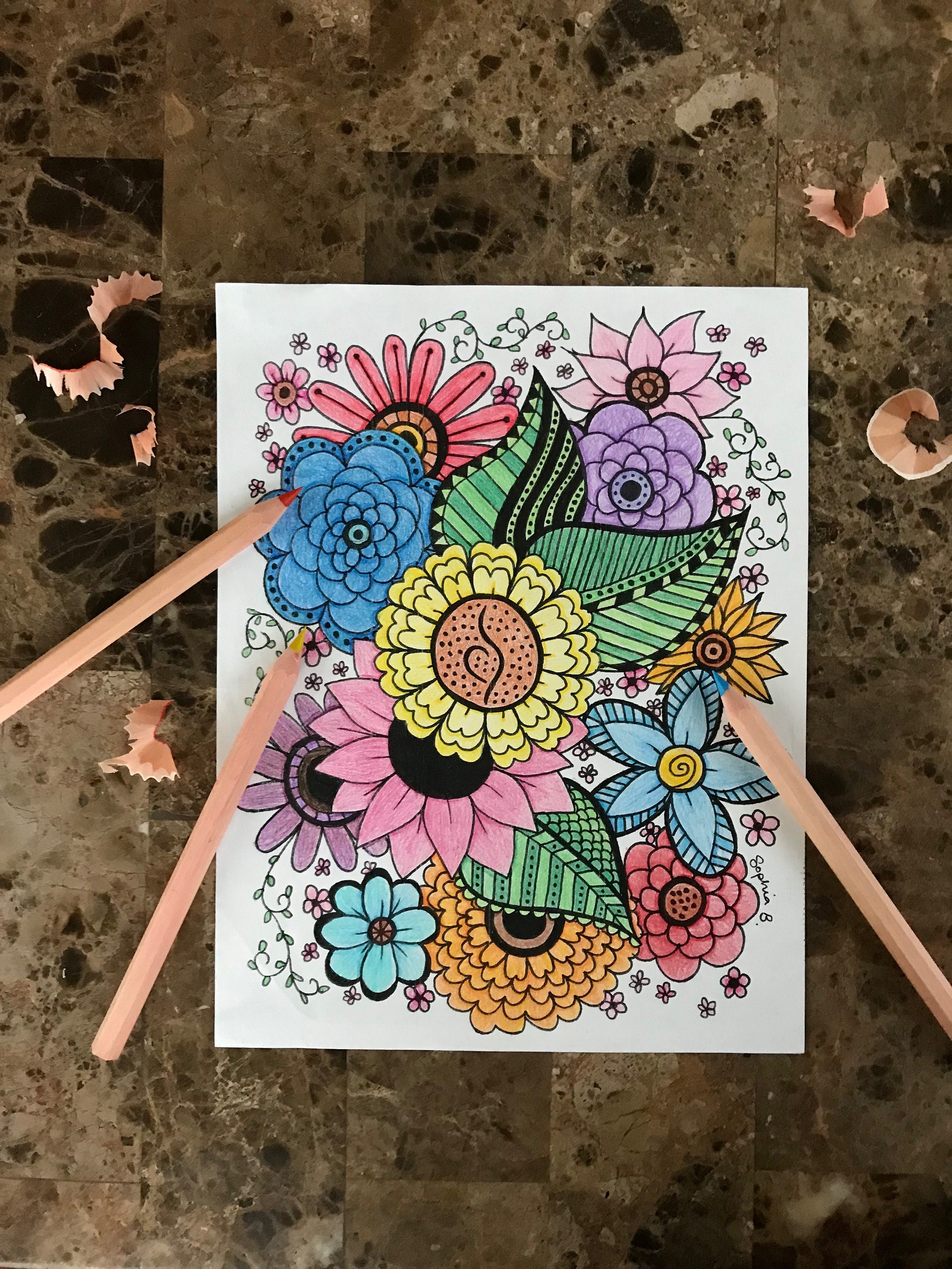 eating disorder recovery printable adult coloring page