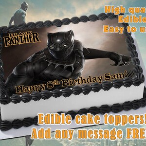 Panther cake topper | Etsy