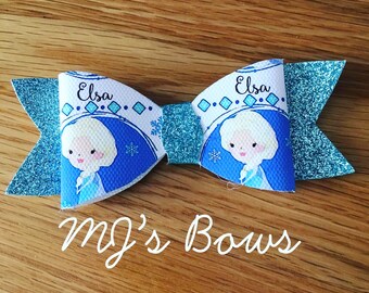 Disney frozen inspired Anna or Elsa hair clip or headband