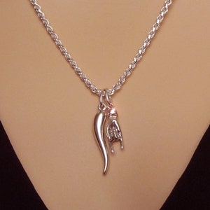 Italian hand charm | Etsy