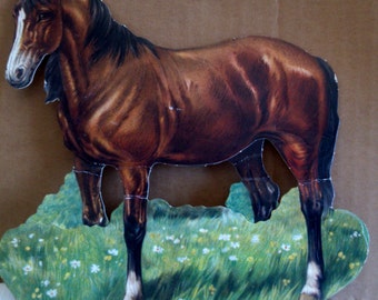 Paper articulated horse paper doll paper horse puppet