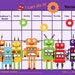PRINTABLE Personalized Incentive Chart for Kids Robots