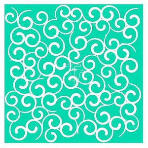 Swirl stencil | Etsy