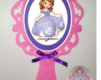 Beauté miroir de princesse invitation-lot de 15