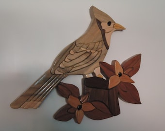 Bird intarsia | Etsy