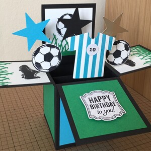 Football pop up card | Etsy