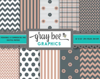 Monster digital paper monster scrapbook papers monster