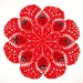Crocheted Doily Ladybug Lady Bug Ladybird Lady Bird Red Doily