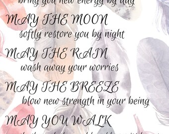 APACHE WEDDING PRAYER Blessing......8 x 10 Frameable