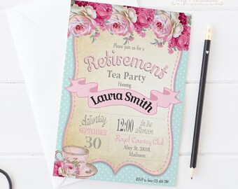Retirement tea party | Etsy